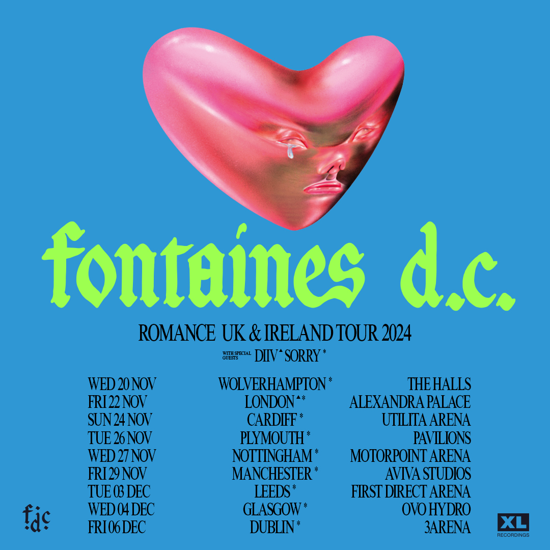 Fontaines D C To Support New Album Romance With Winter UK And Fontaines D C To Support New Album Romance With Winter UK And